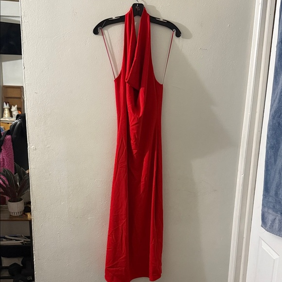 Zara | Dresses | Zara Vibrant Red Backless Dress | Poshmark